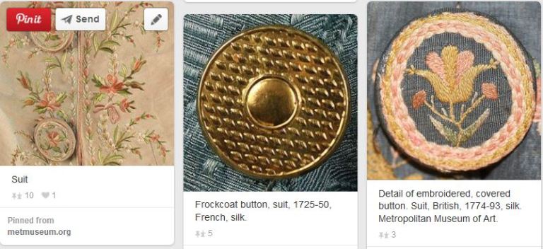 Buttons, Georgian Style | Jane Austen's World