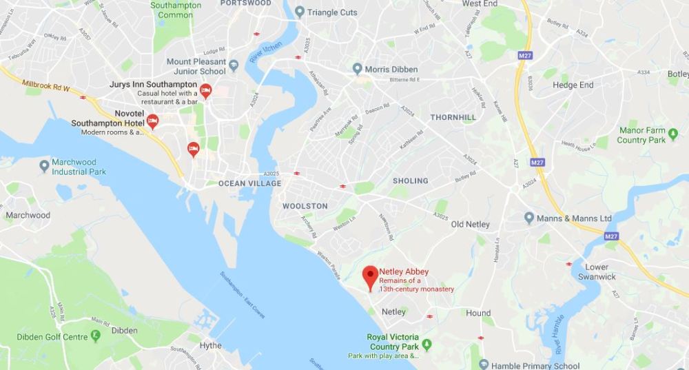 map of netley google | Jane Austen's World
