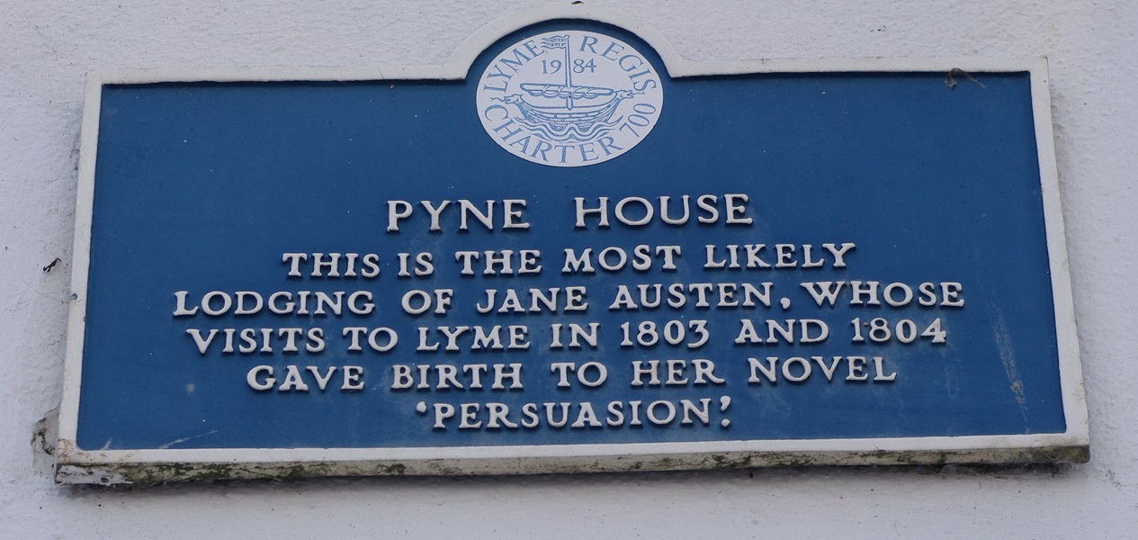 Pyne House plaque | Jane Austen's World